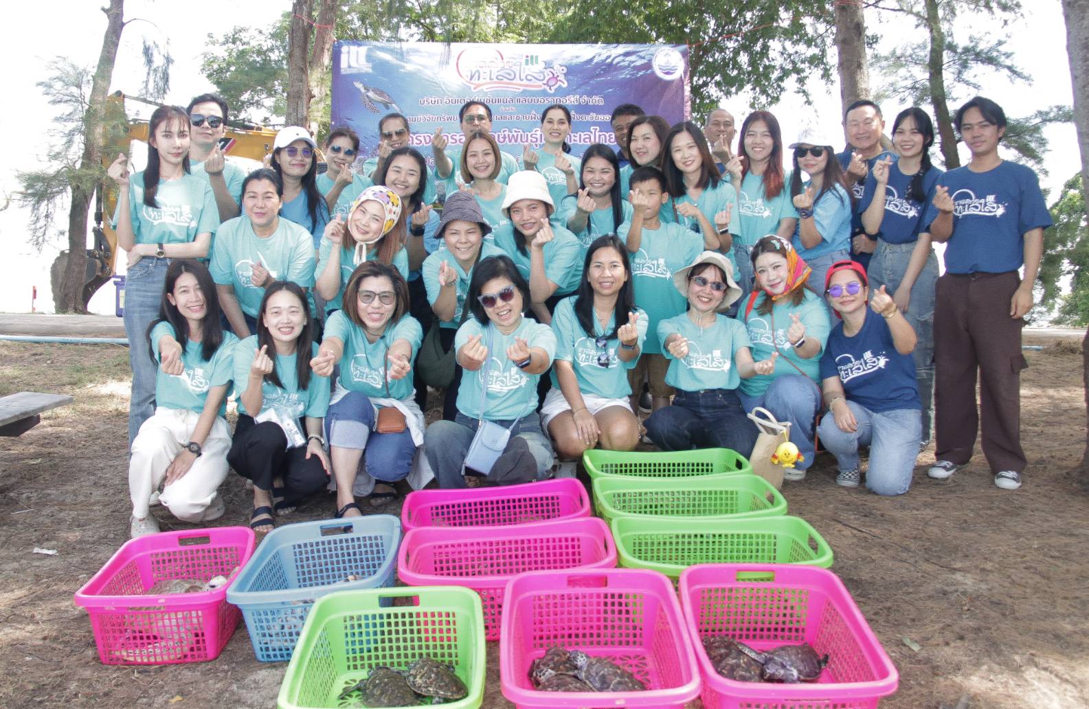 ILC Release Sea Turtles at Koh Man Nai, Rayong - International Laboratories Corp., Ltd.